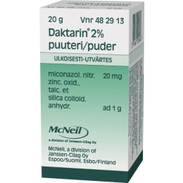 DAKTARIN 2 % 20 g puuteri