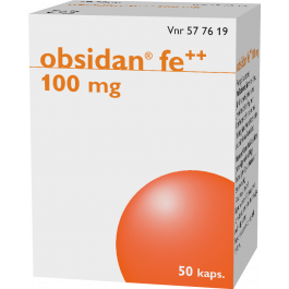 OBSIDAN FE++ 100 mg 50 kapselia