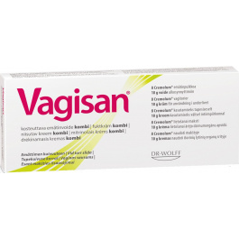 Osta Vagisan Kombi yhdistelmäpakkaus, emätinvoide 10g ja emätinpuikot 8 ...