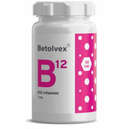 Betolvex 1 mg B12-vitamiini 50 tablettia